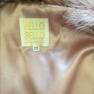 PELLO BELLO | Jackets & Coats | Pello Bello Feather Pink Vest | Poshmark